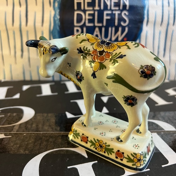 royal delft | Accents | Vintage Royal Delft Dutch Bull Cow Polychrome ...